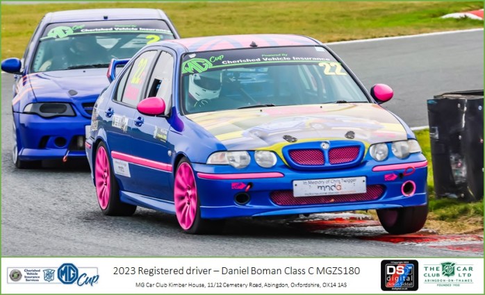 Class C Registered Drivers – MG Cup